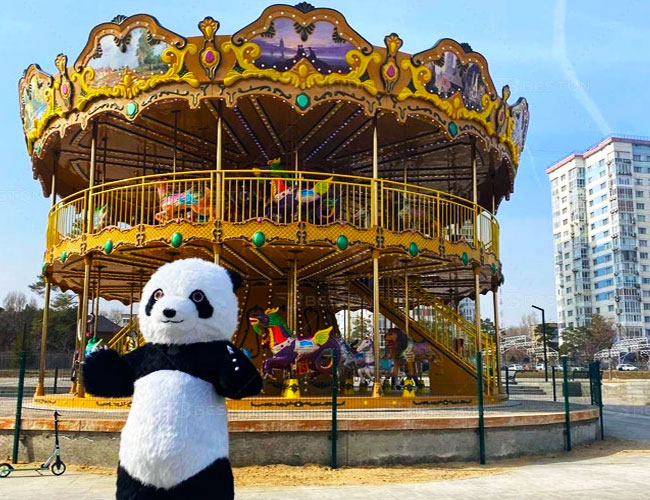 Russian Double Decker Merry Go Round Landed Successfully